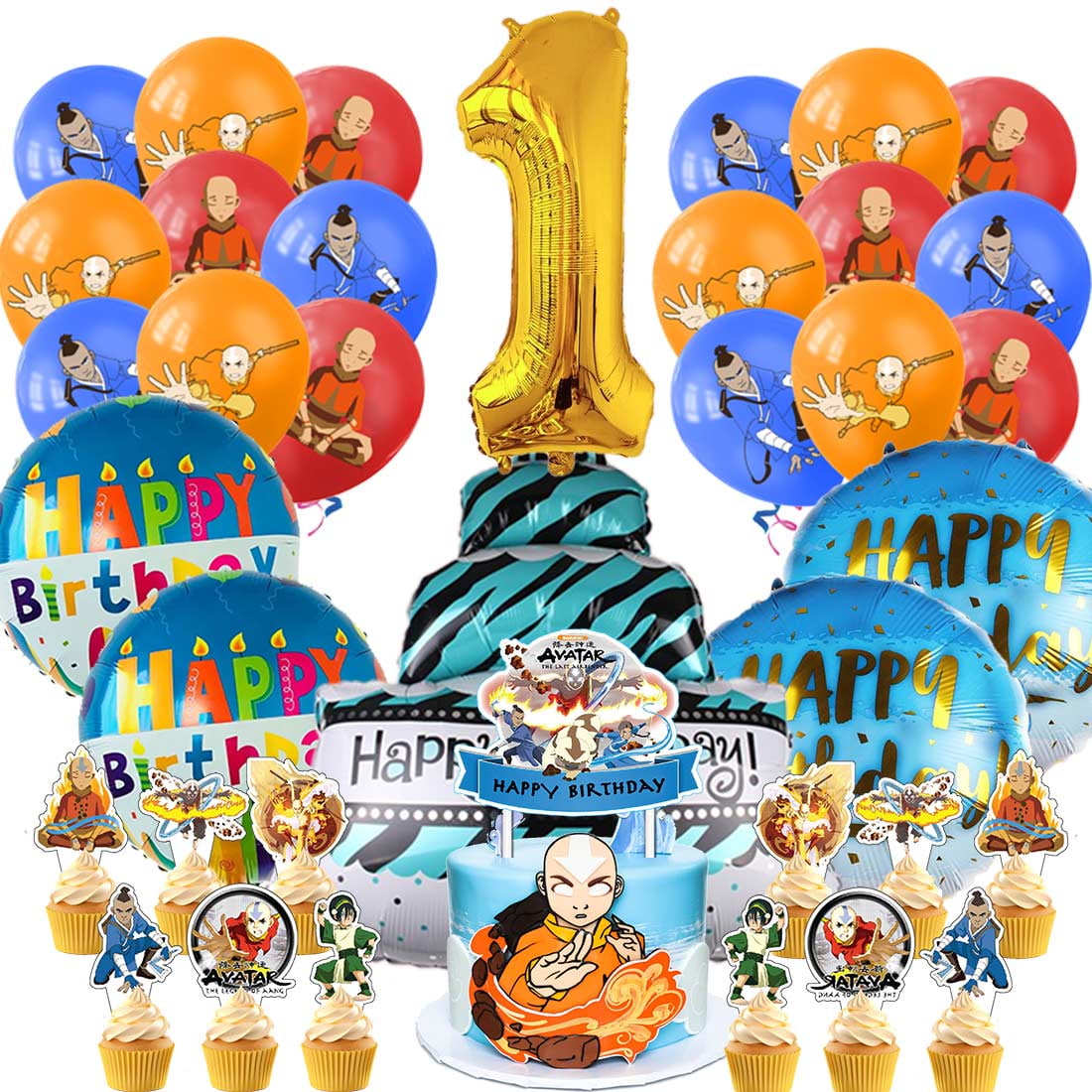Avatar the last airbender Party Supplies 1st Decor Kit Balloons ...