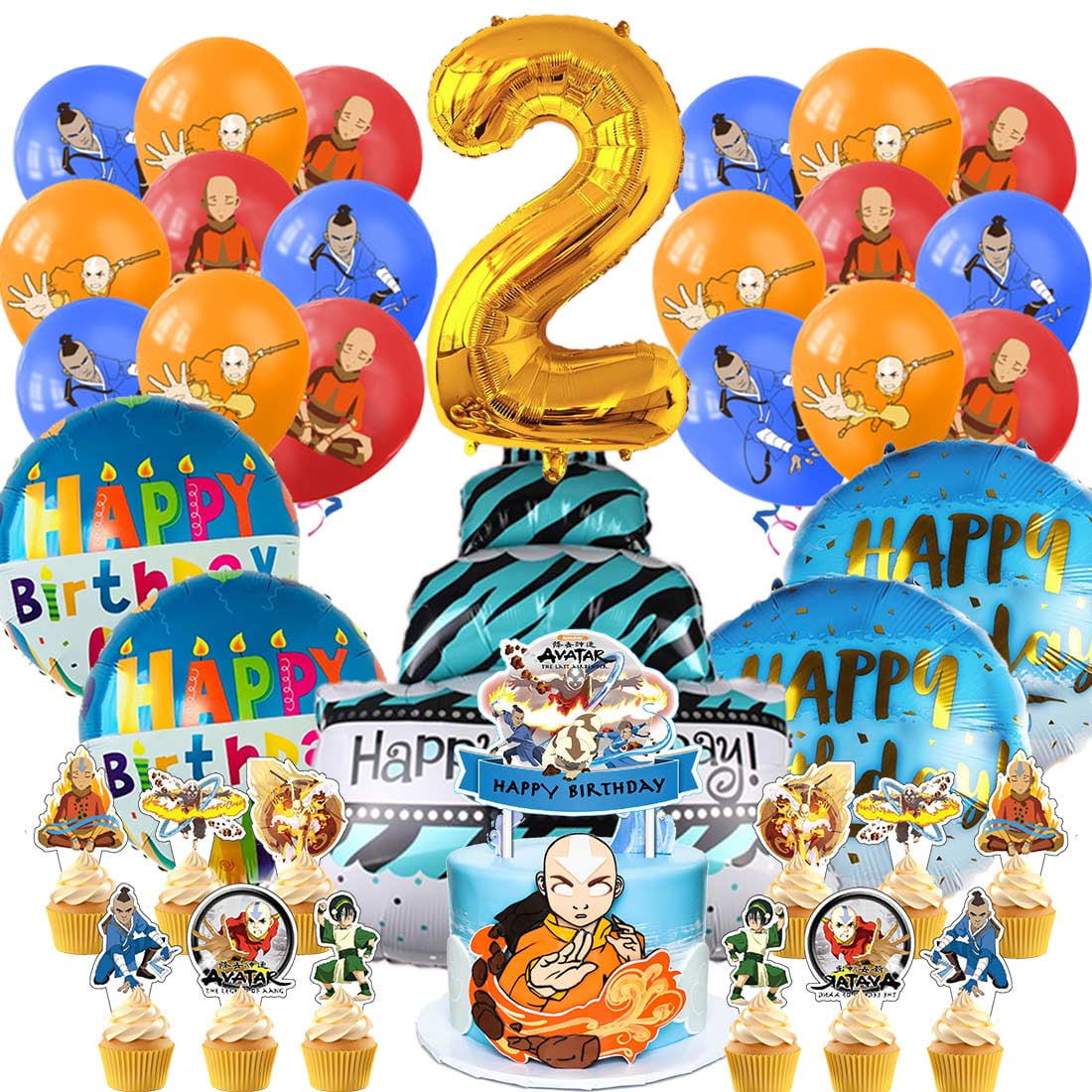 Avatar the last airbender Party Supplies 2nd Decor Kit Balloons ...