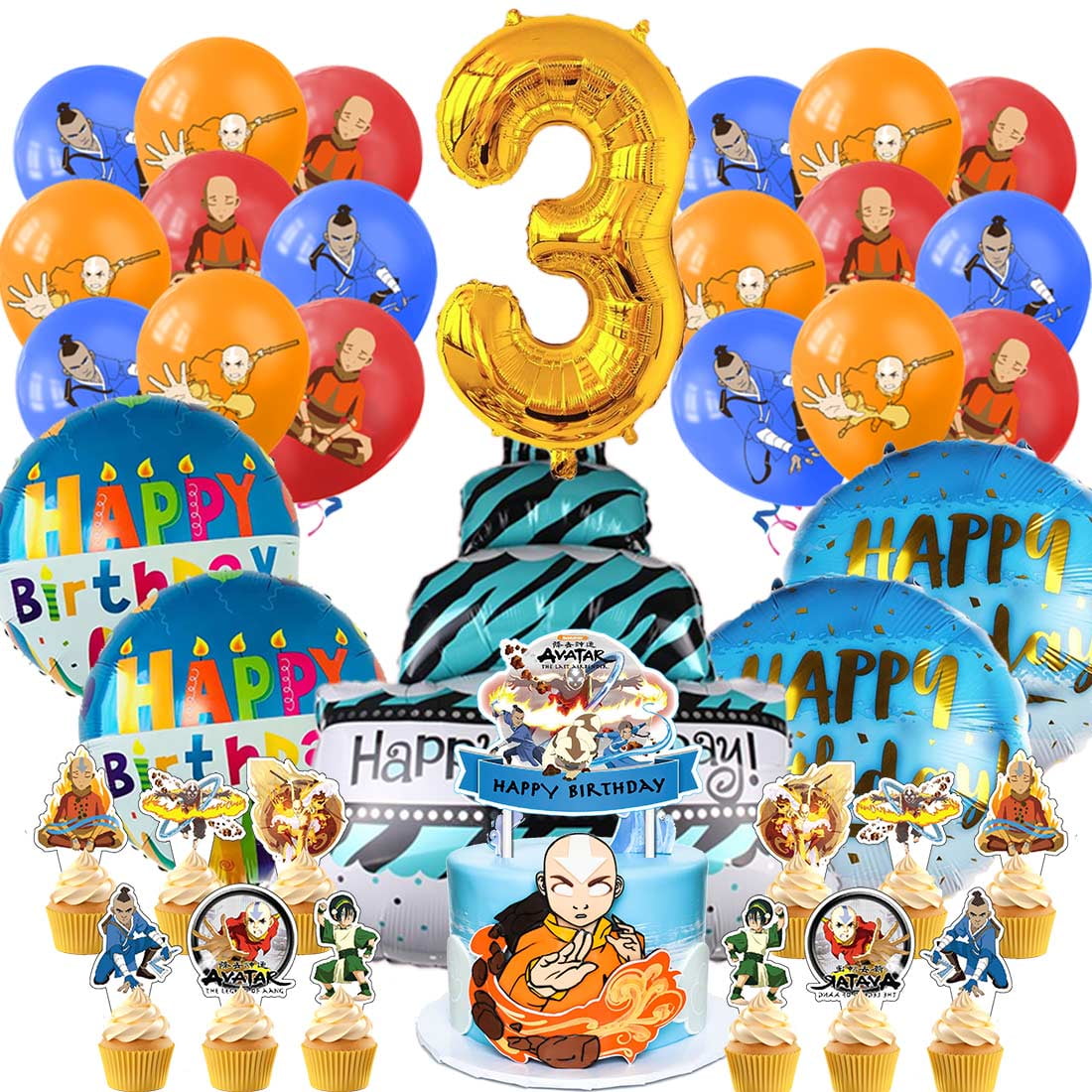 Avatar the last airbender Party Supplies 3rd Decor Kit Balloons ...