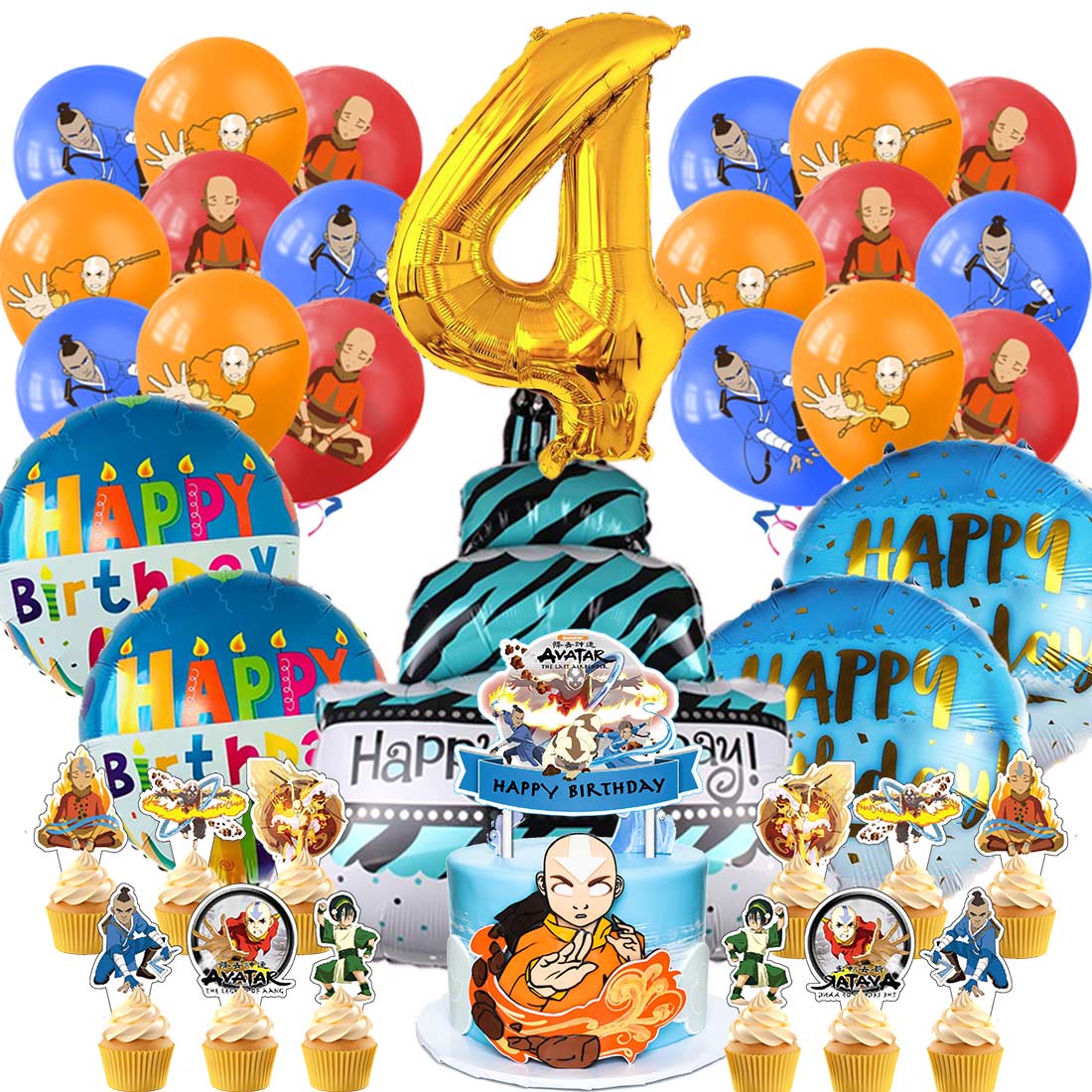 Avatar the last airbender Party Supplies 4th Decor Kit Balloons ...
