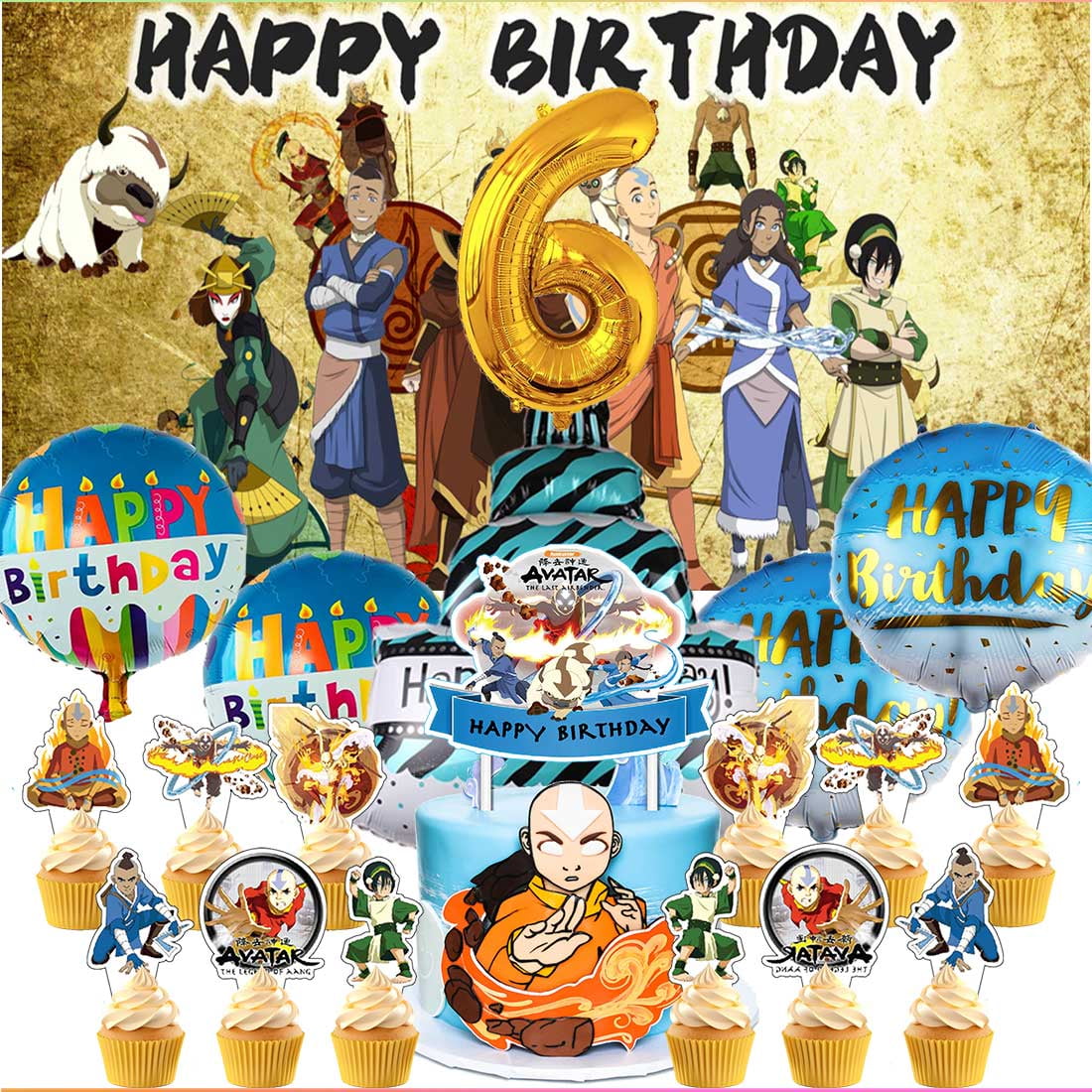Avatar the last airbender Party Supplies Decor 6th Kit Balloons ...