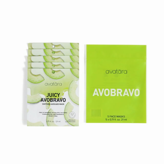 Avatara Juicy Avobravo Face Mask, 5 Pack - Walmart.com