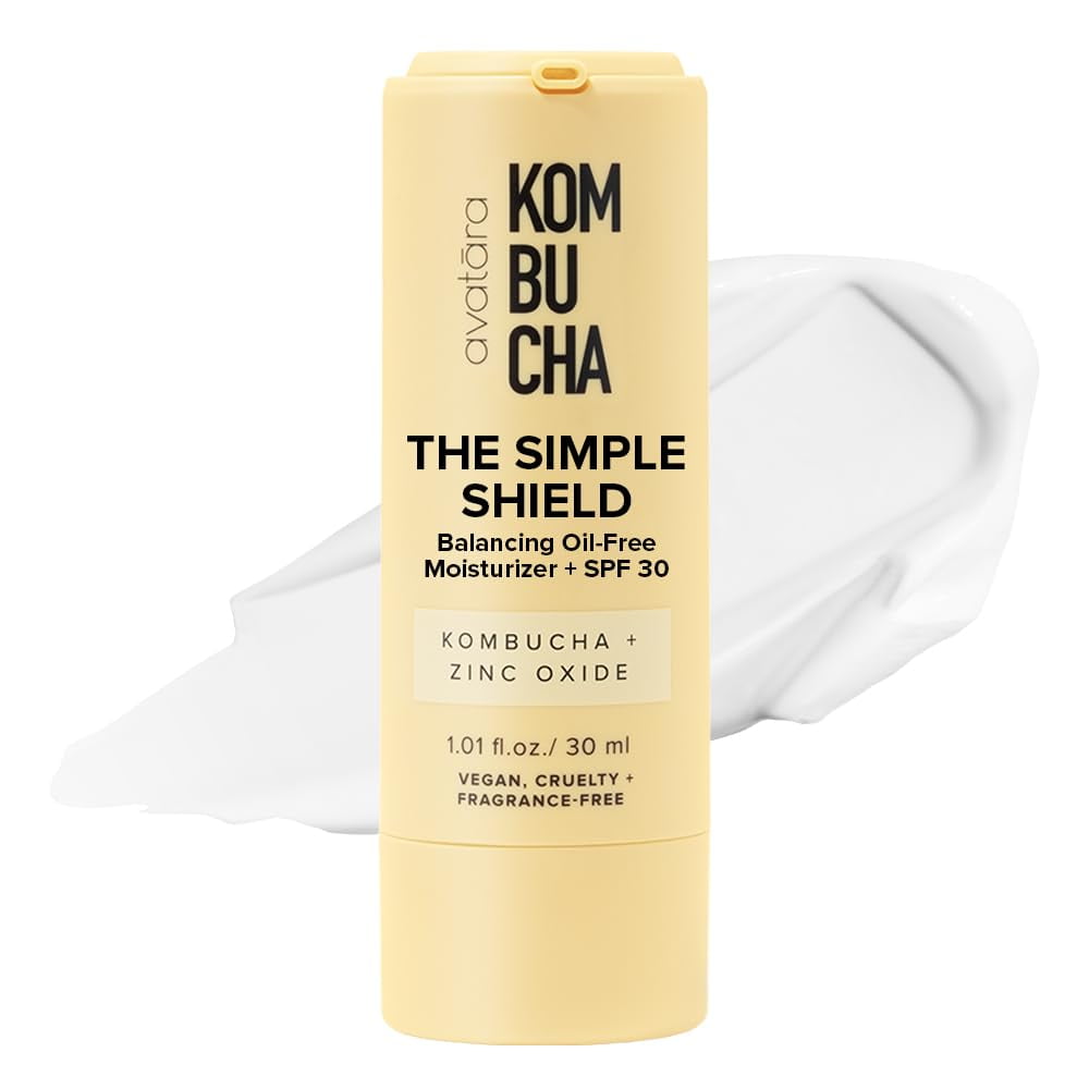 Avatara - Kombucha The Simple Shield Face Sunscreen, Zinc Oxide SPF ...