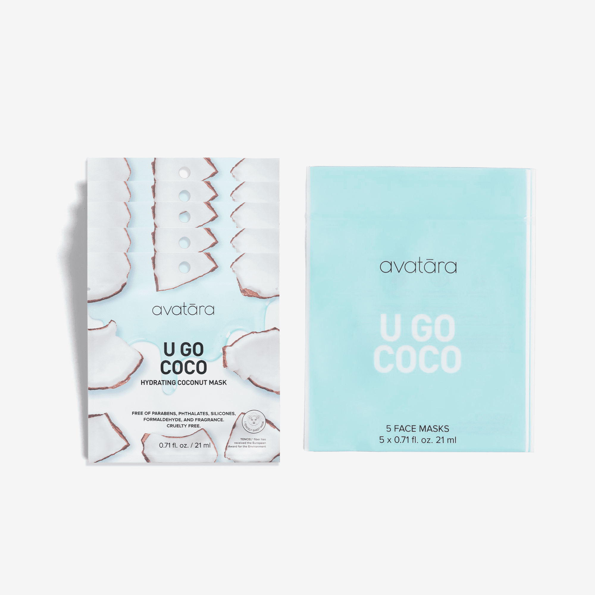 Avatara U Go Coco Face Mask, 5 Pack - Walmart.com