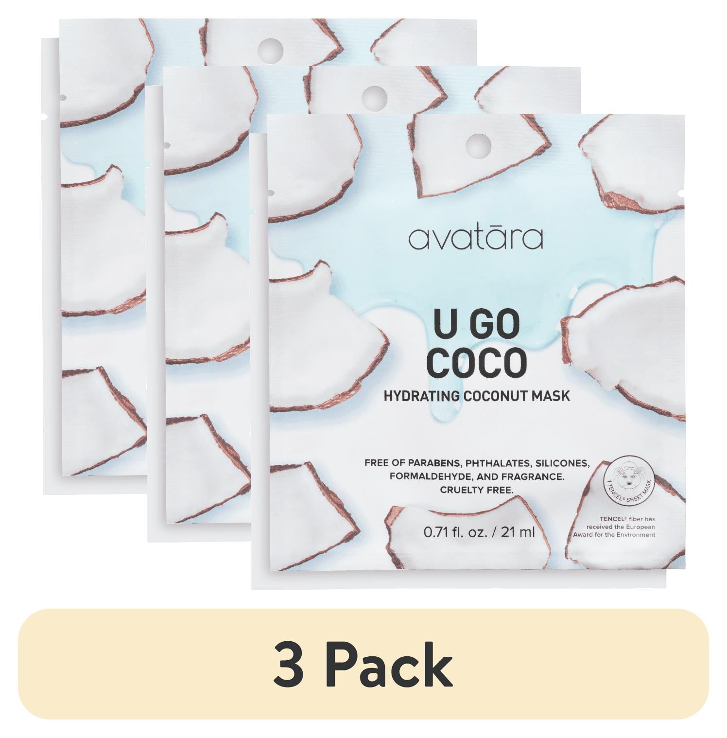 (3 pack) Avatara U Go Coco Face Sheet Mask, Hydrating for All Skin ...