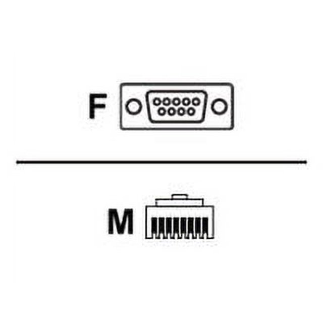 Avaya AL2011022-E6 RJ-45 to DB-9 Integrated Console Cable - Walmart.com