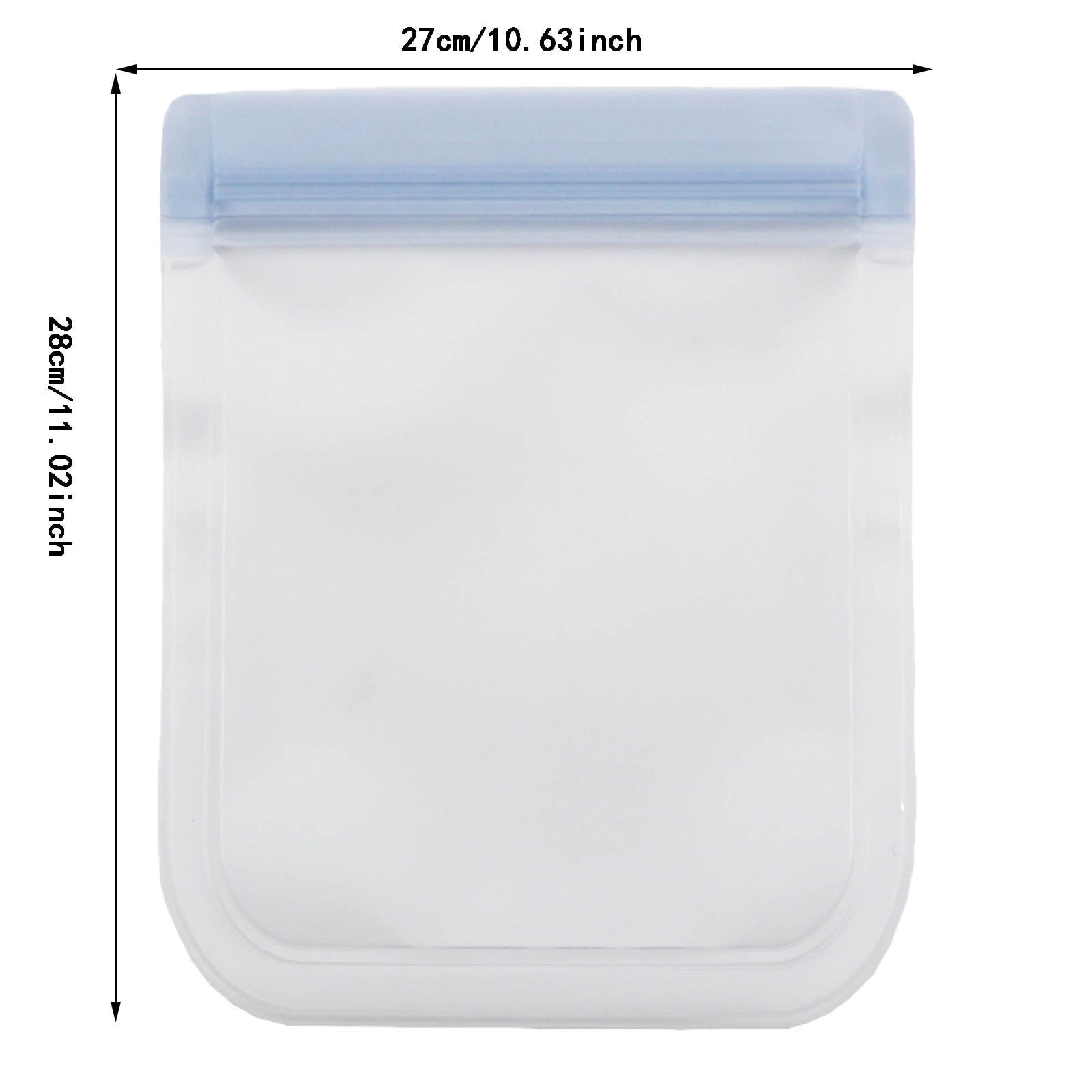 Avdjesfny 10 Pack Reusable Ziplock Bags Silicone, Leakproof Reusable ...