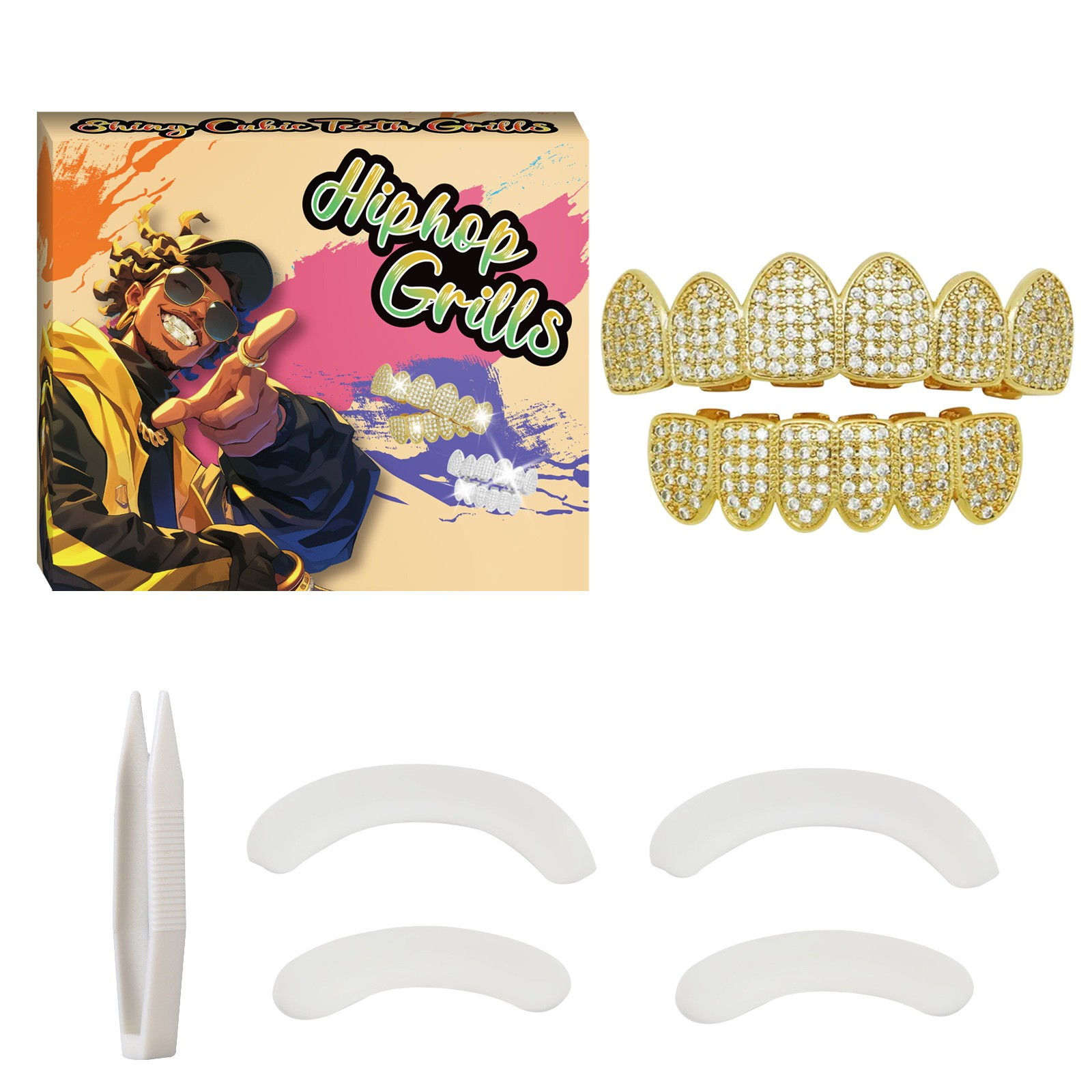 Avdjesfny Braces Teeth Braces Braces Grill Teeth Rapper Accessories ...