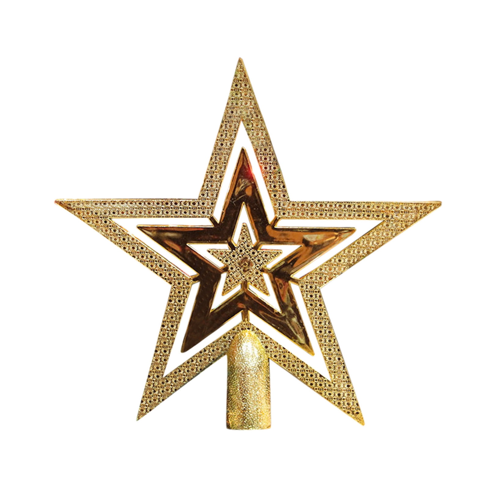 Avdjesfny Christmas Tree Topper Lighted Star Tree Toppers, Gold Star ...