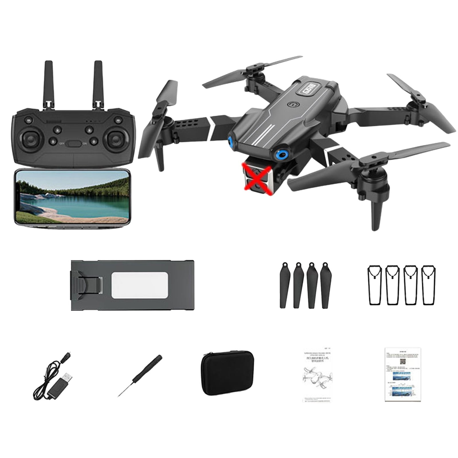 Avdjesfny Drone with Camera for Adults, 1080P FPV Drones for kids ...