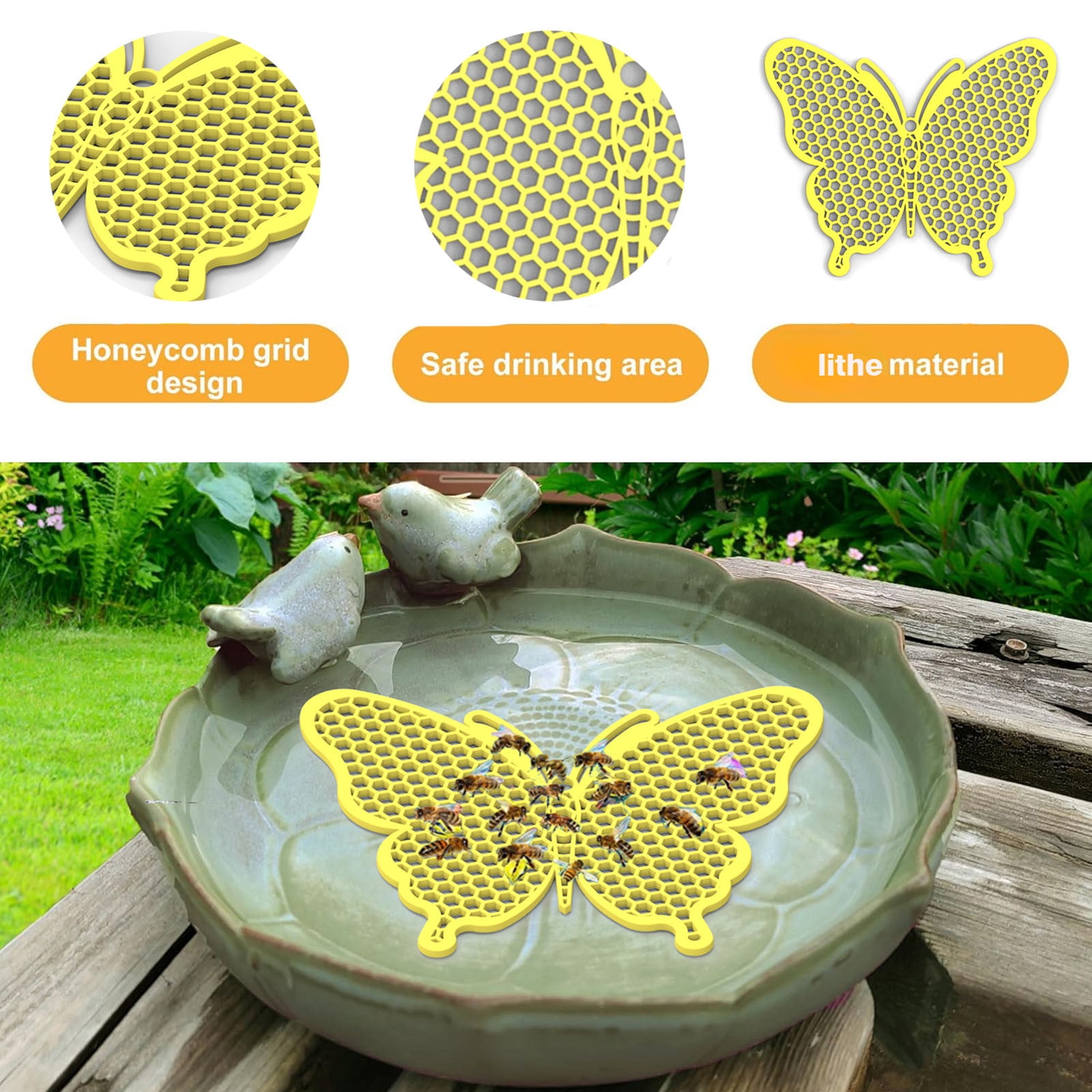Avdjesfny Floating Bee Ladder, Plastic Floating Bee Island for Drinking ...