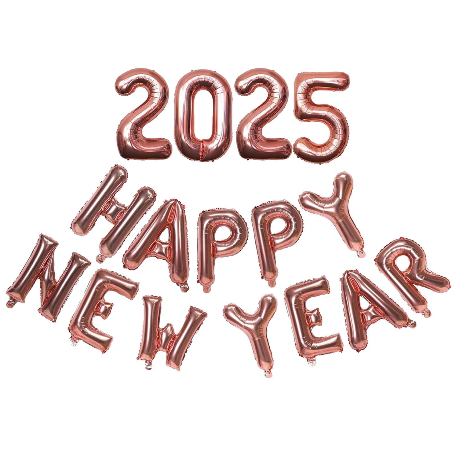 Avdjesfny Gold Happy New Year 2025 Balloons, 16 Inch 2025 Foil Number ...