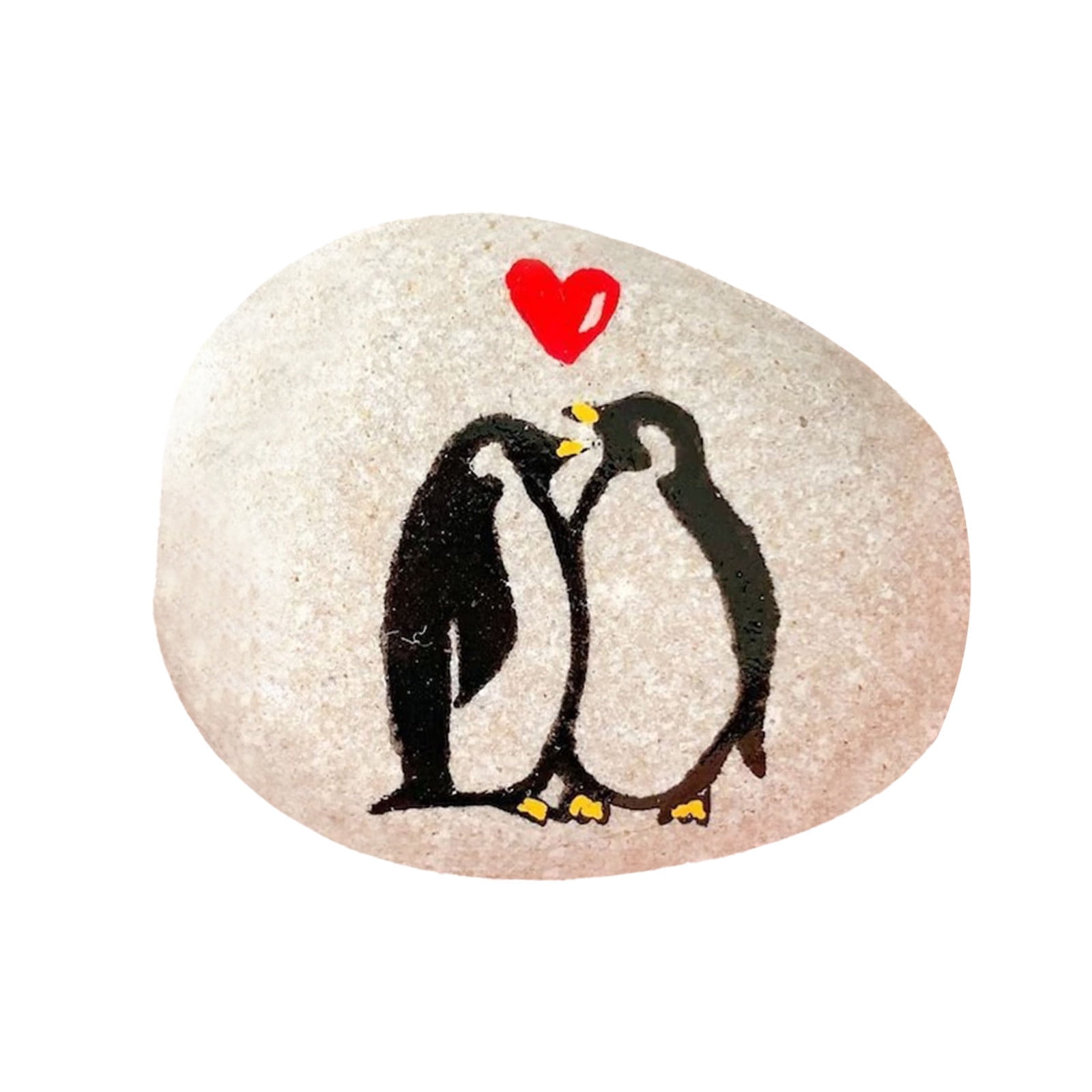 Avdjesfny Hand-Painted Penguin Pebble, Funny and Unique Valentine's ...