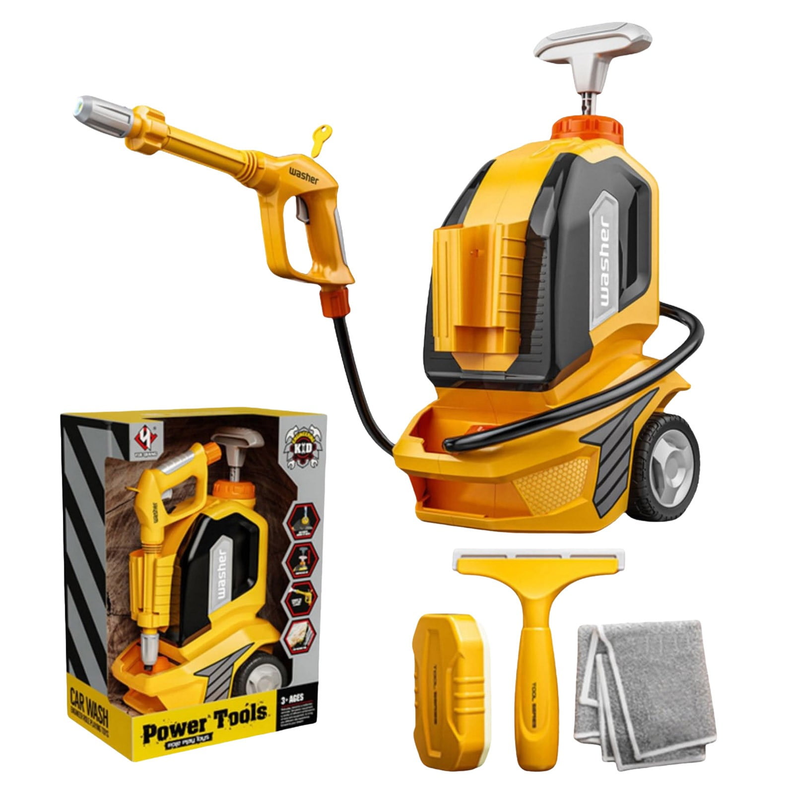 Avdjesfny Kids Water Pressure Washer Tools and Toys,Car Washer with ...