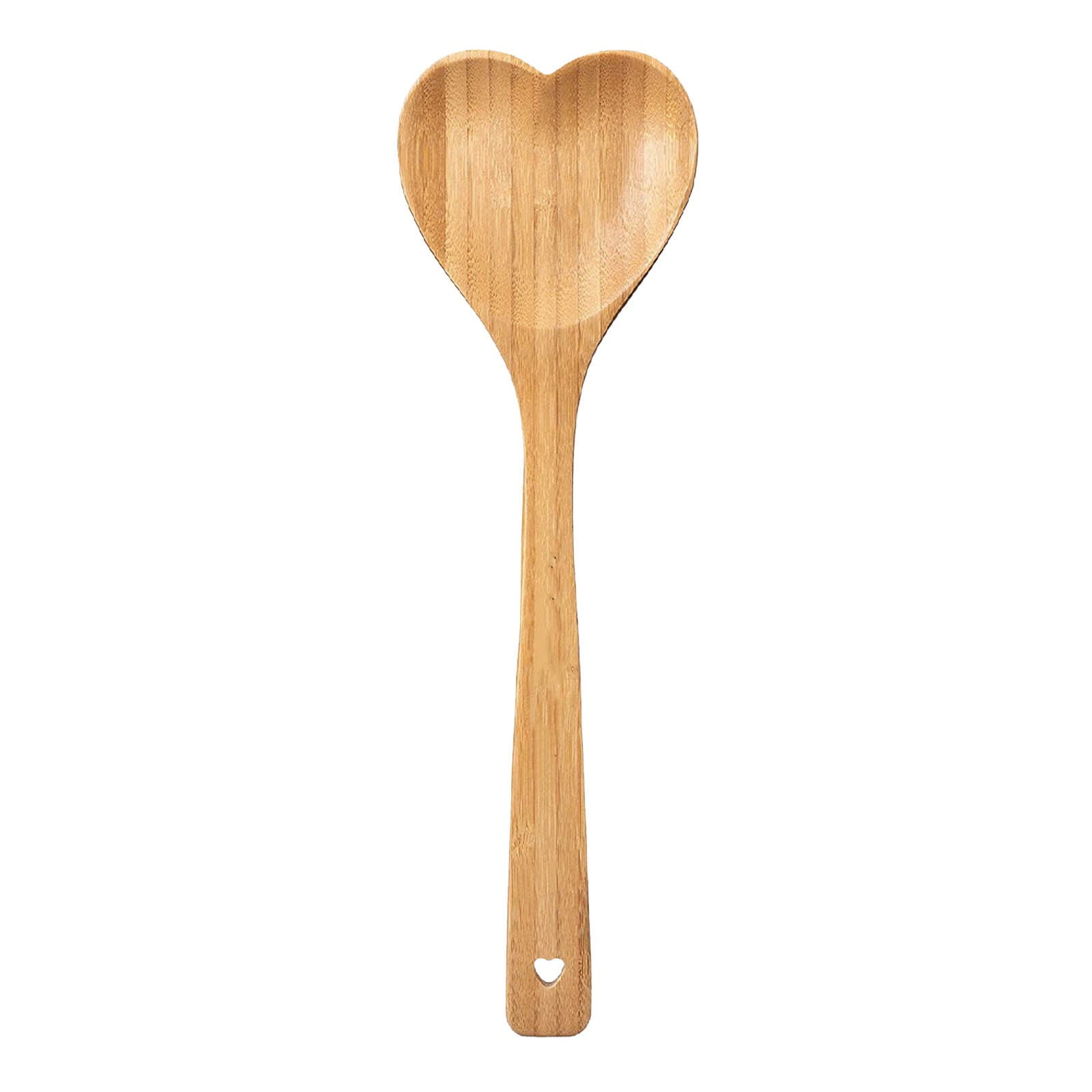 Avdjesfny Wooden Heart Spoons,Heart Shaped Wooden Spoon Kitchenware for ...