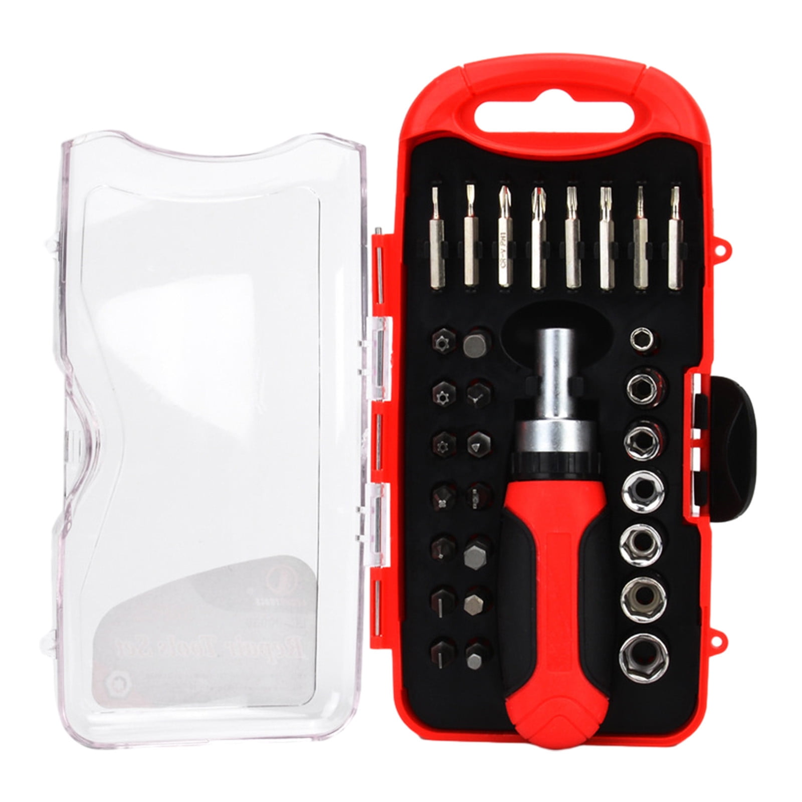 Avdolw 30-Piece Ratcheting Screwdriver Bit Set with Magnetic Handle and ...