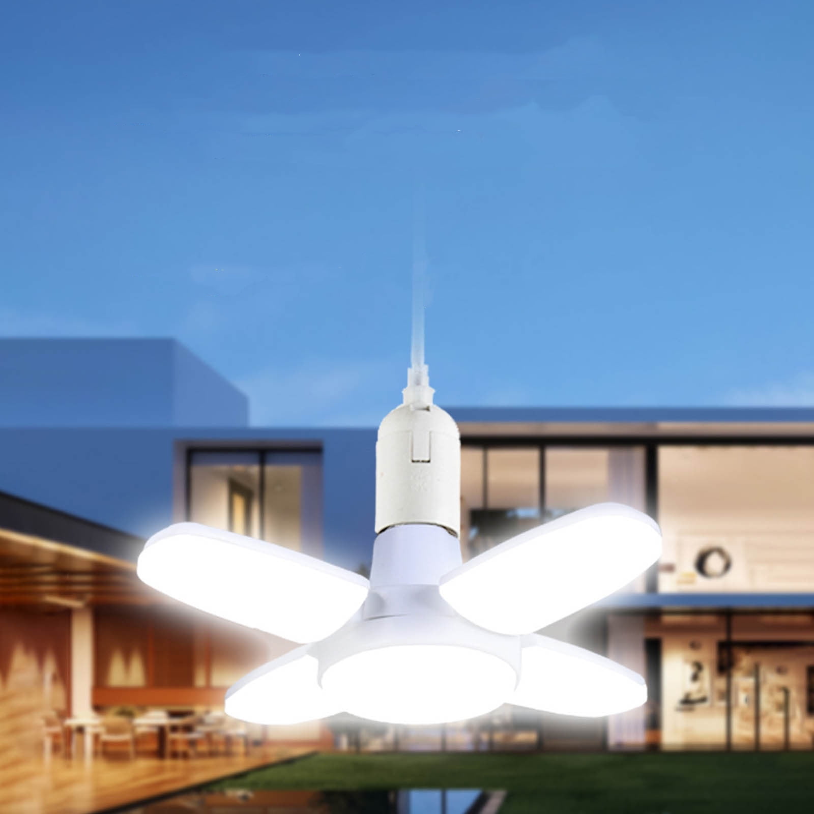 Avdolw 40W 6500K Daylight LED Light Bulb, 360° Super Bright Garage and ...