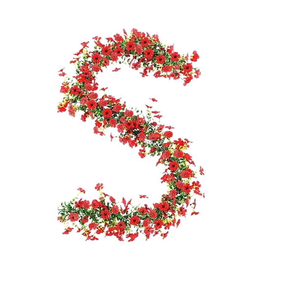 Avdolw Artificial Leaf Garland with Realistic Flowers – Ideal for ...