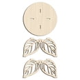 Avdolw Circular Wooden Plant Support Frame - Stylish Tabletop ...
