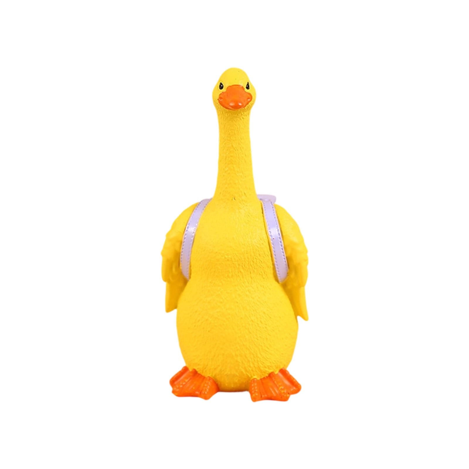 Avdolw Cute Resin Duck Ornament with Backpack Design – Versatile ...