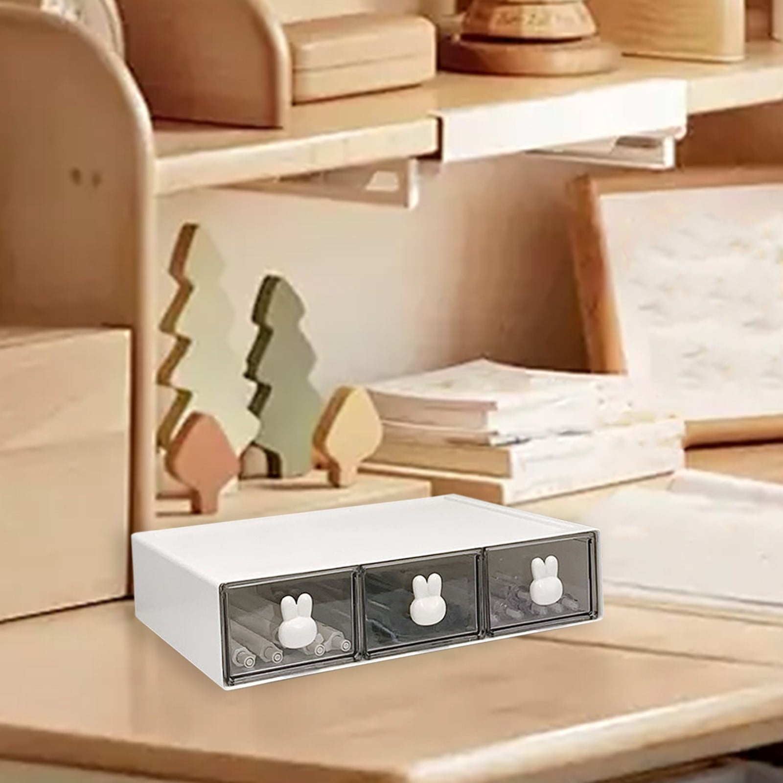 Avdolw Desktop Storage Box - Multi-Compartment Drawer Organizer for ...