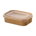 Avdolw Disposable Kraft Paper Takeout Lunch Box Thickened Rectangular ...