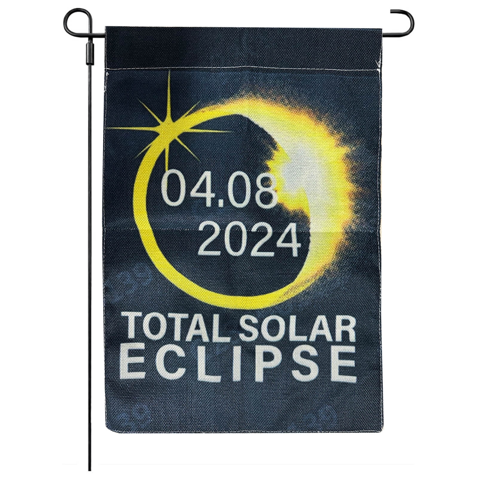 Avdolw Double-Sided Garden Flag - Total Solar Eclipse Theme for Outdoor ...