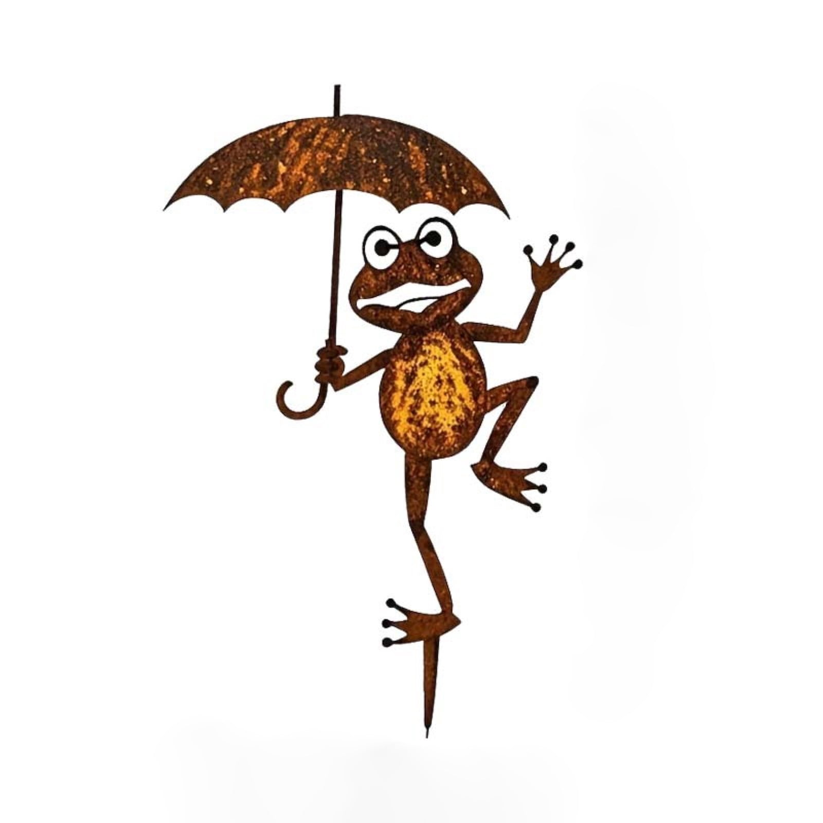 Avdolw Durable Iron Cute Frog Garden Decoration Sign, landscape flower ...