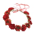 Avdolw Floral Headband Wreath for Festivals and Weddings - Realistic ...