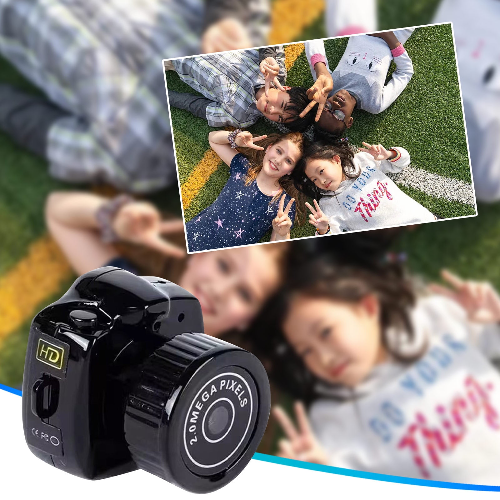 Avdolw HD CCD Mini Camera Necklace with Built-In Rechargeable Battery ...