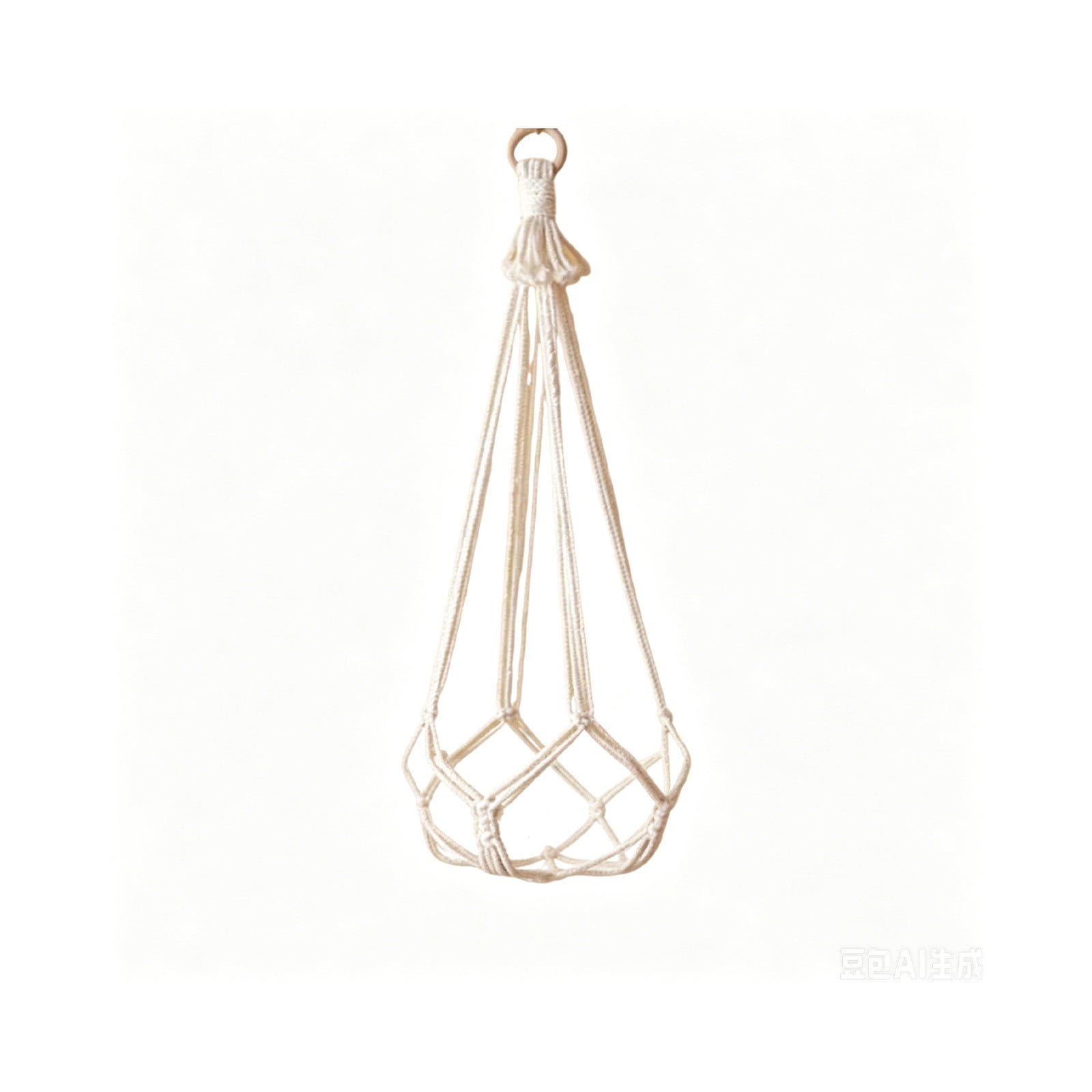 Avdolw Hand-woven Cotton Mesh Tassel Storage Net Bag, Eco-friendly ...
