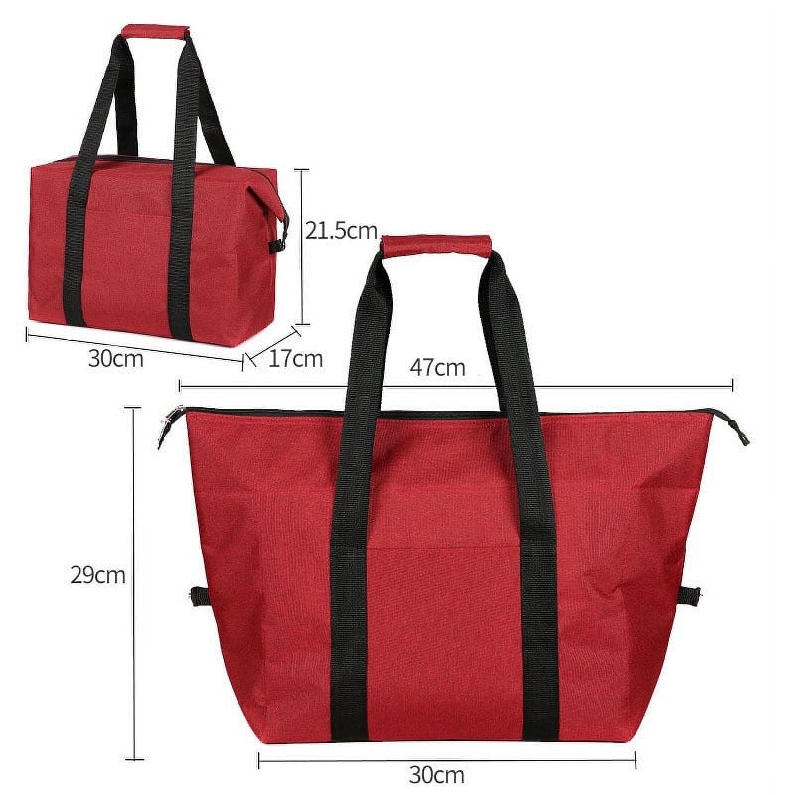 Avdolw Insulated Shopping Cooler Bags with Zippered Top for Groceries ...