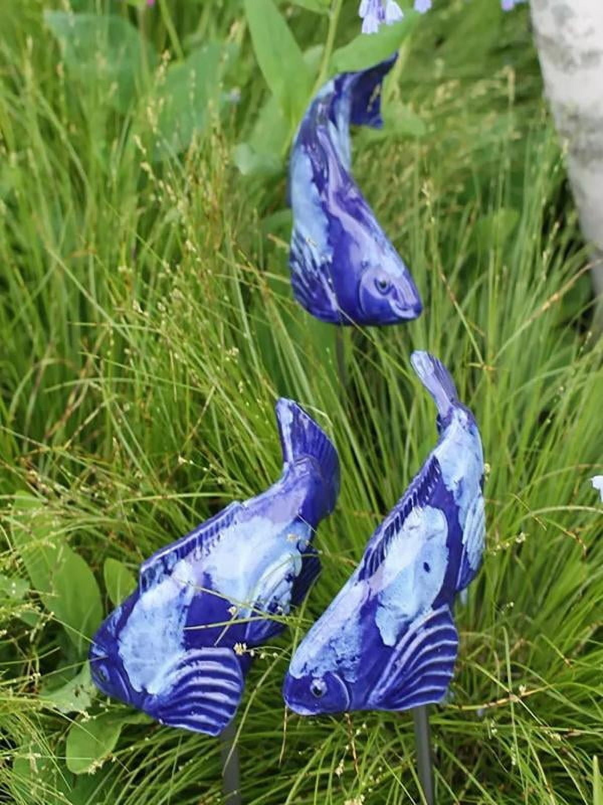 Avdolw Koi Fish Decor Garden,Garden Koi Fish Resin Sculptures with ...