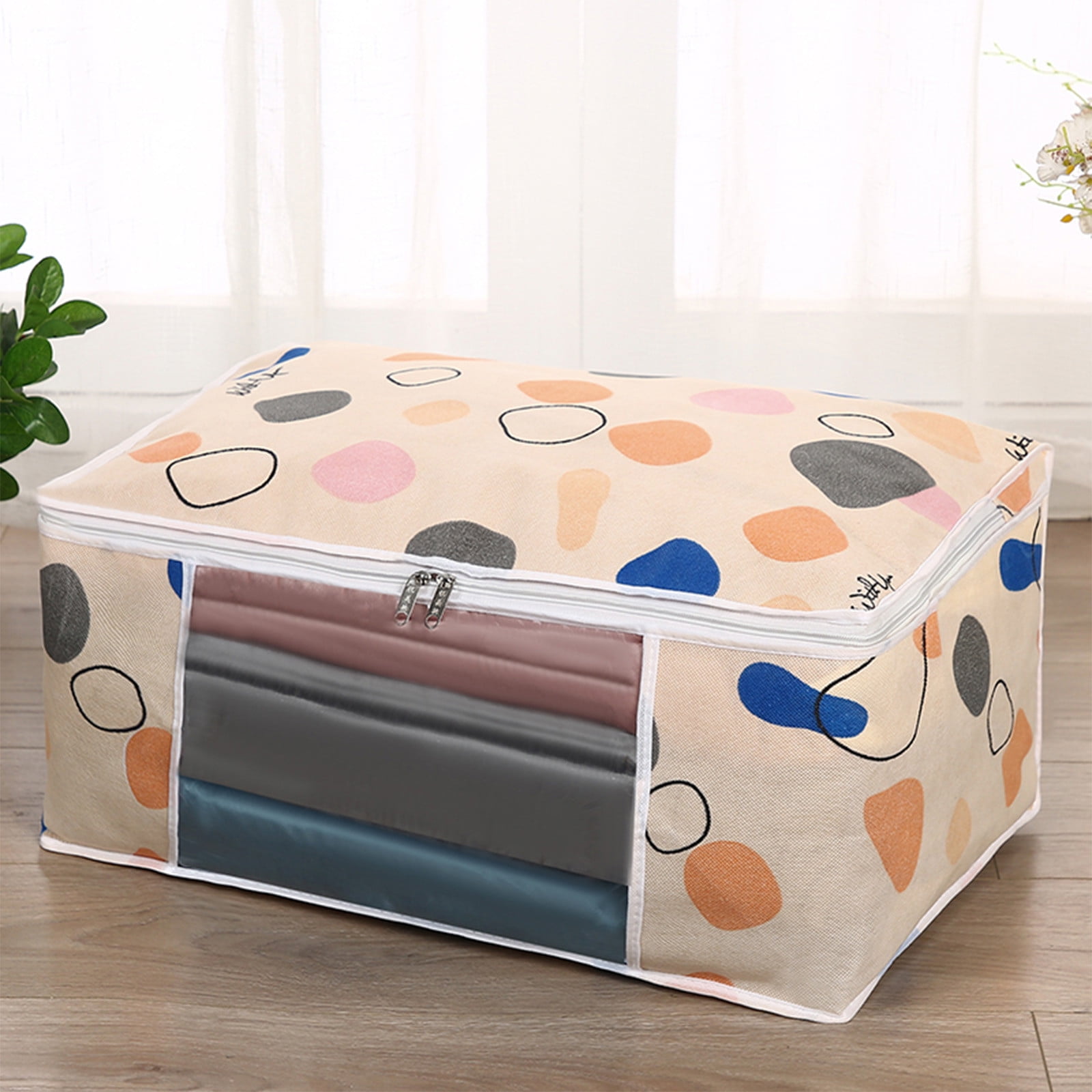 Avdolw Large Capacity Clothes Storage Bag - Non-Woven Wardrobe ...