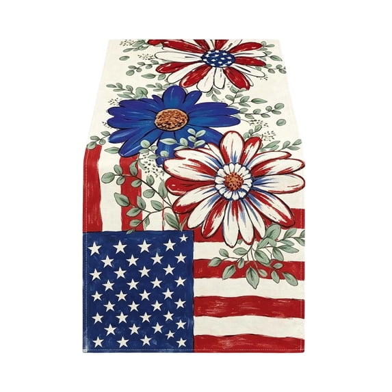 Avdolw Patriotic Tablecloth with Festive Patterns – Reusable Washable ...