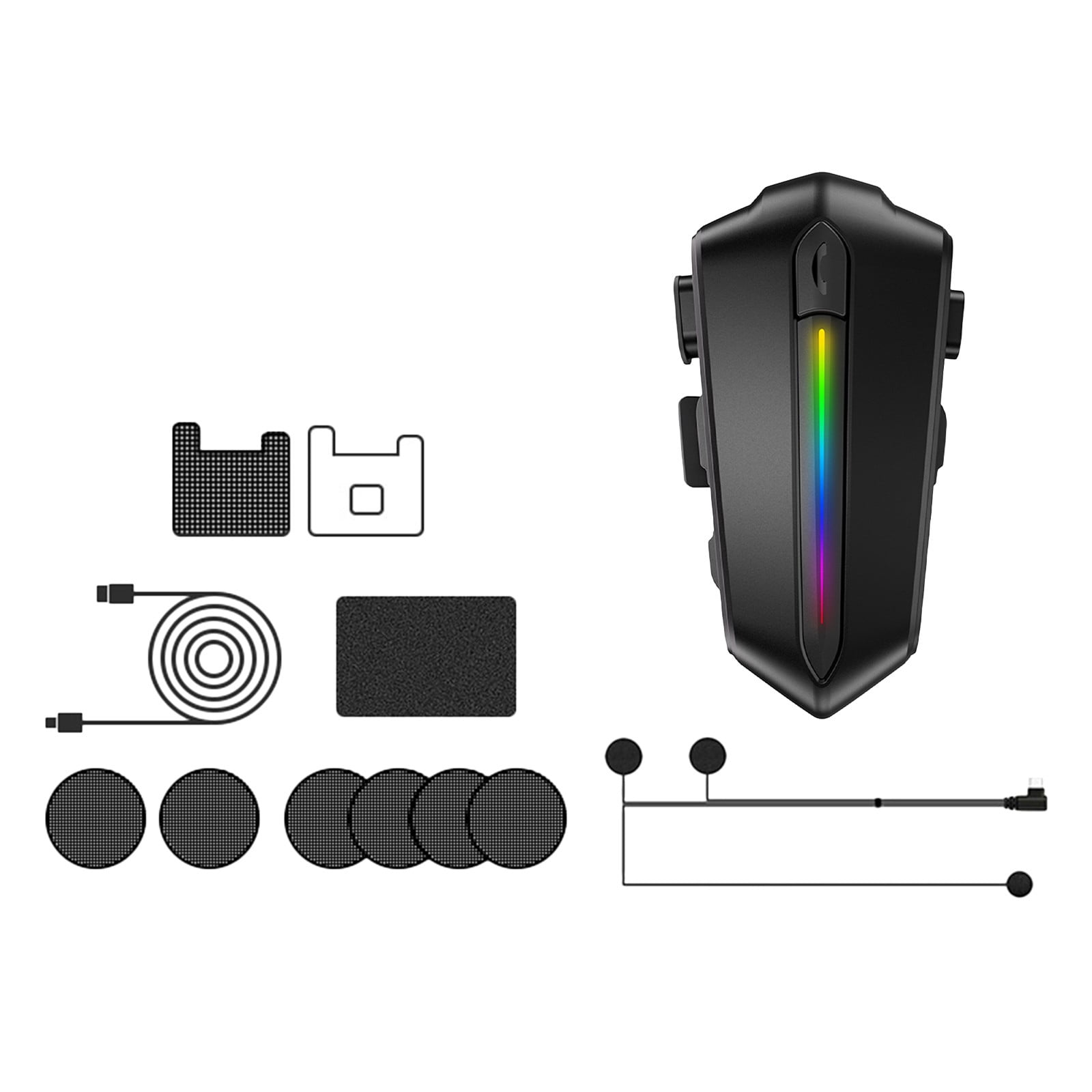 Avdolw Premium Motorcycle Helmet Headset: Bluetooth 5.3, 48-Hour Battery, Waterproof Design, and ...