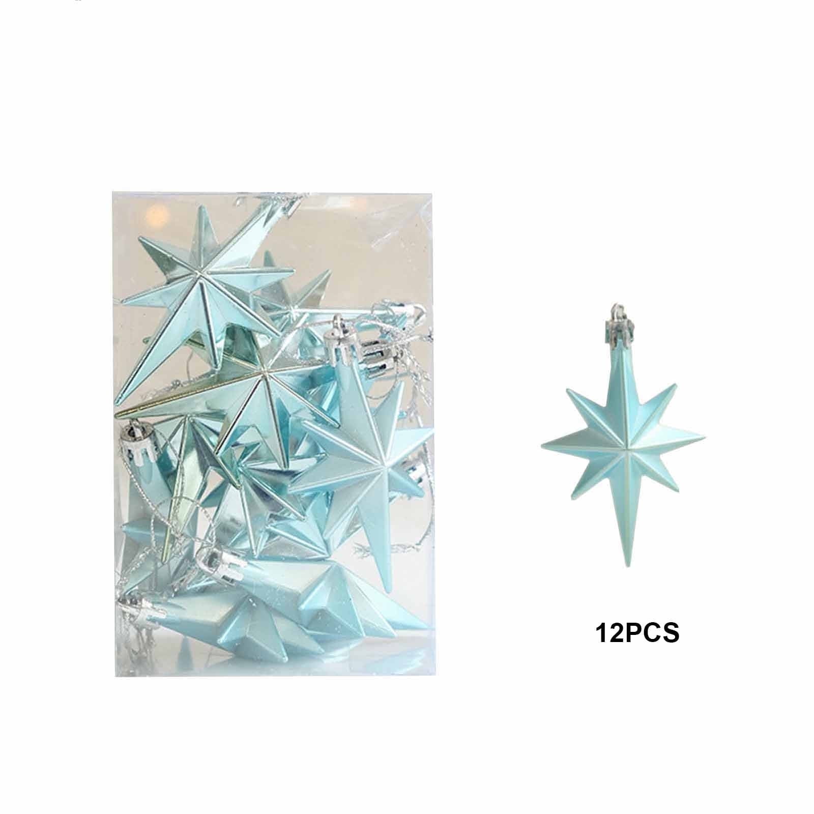 Avdolw Set of 12 Octagonal Star Ball Pendant Ornaments for Christmas ...