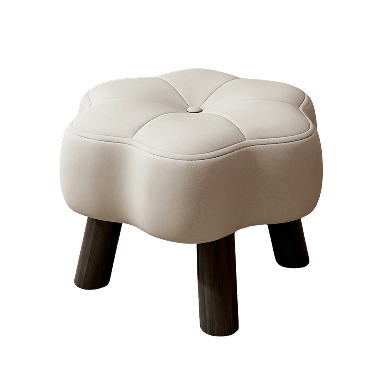 Avdolw Small Wooden Stool for Living Room, Versatile Footstool with ...