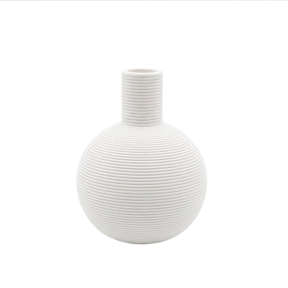 Avdolw Spherical Ceramic Vases Set - Texture Ribbed Design for Home ...