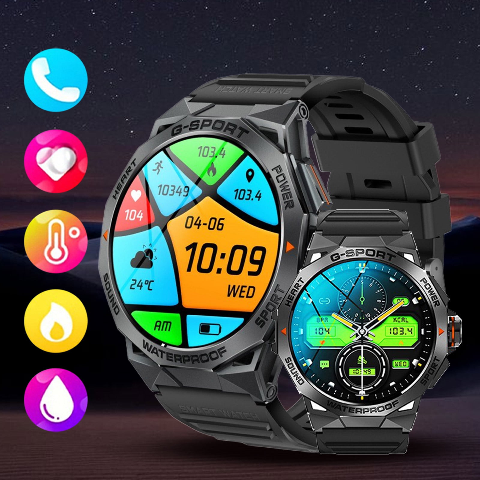 Avdolw Stylish and Feature-Rich HD Smart Sports Watch with Advanced ...