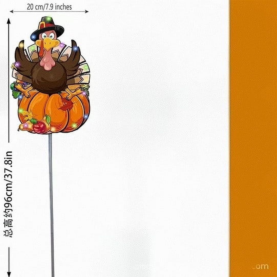 Avdolw Thanksgiving Turkey Yard Decoration Set - Outdoor Metal Garden ...