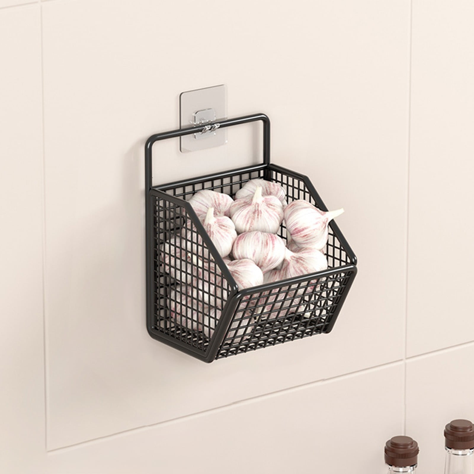 Avdolw Wall-Mounted Spice Organizer, ABS Kitchen Shelf with Multi ...