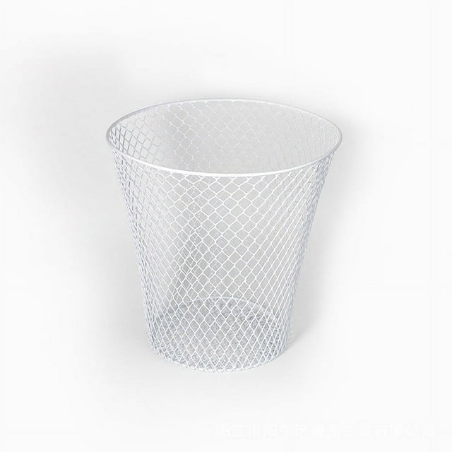 Avdolw Wire Mesh Round Waste Basket | Trash Can Mesh Round Open Top ...