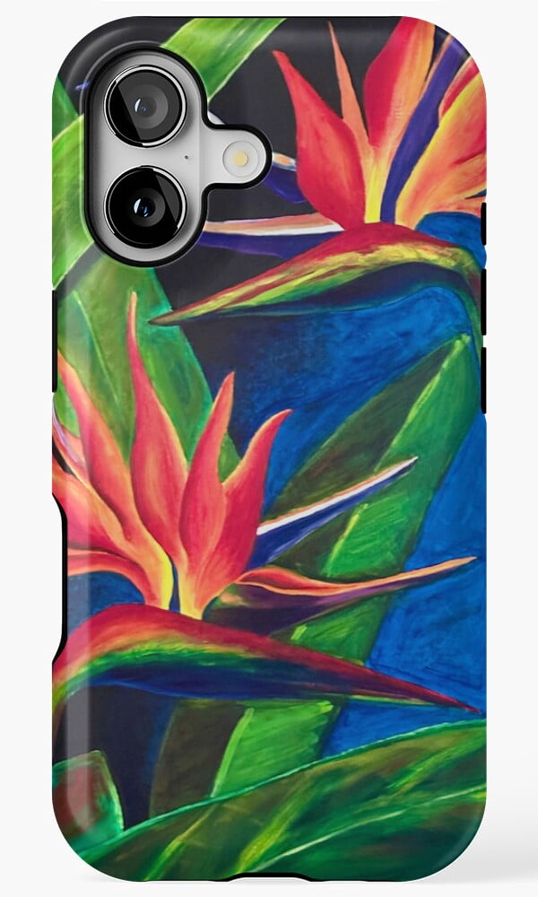Ave Del Paraiso Exotic Flower Nature Art Phone Case for iPhone 11 12 13 ...