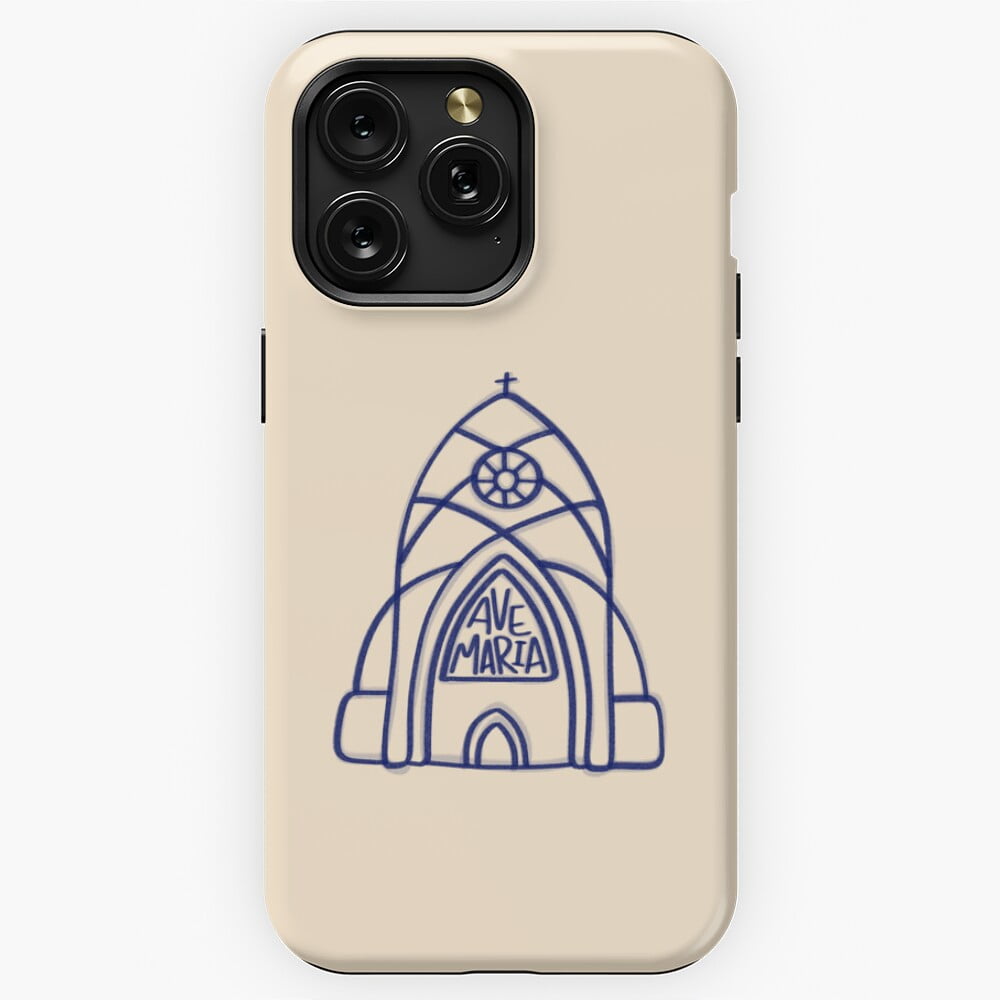 Ave Maria Church Historic Landmark Art iPhone Case 17 through 11 Pro ...