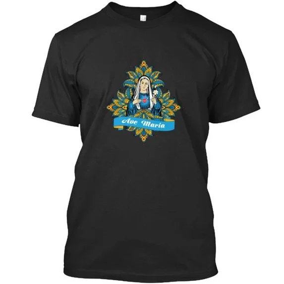 Ave Maria Tee T-Shirt Made in the USA Size S to 5XL - Walmart.com
