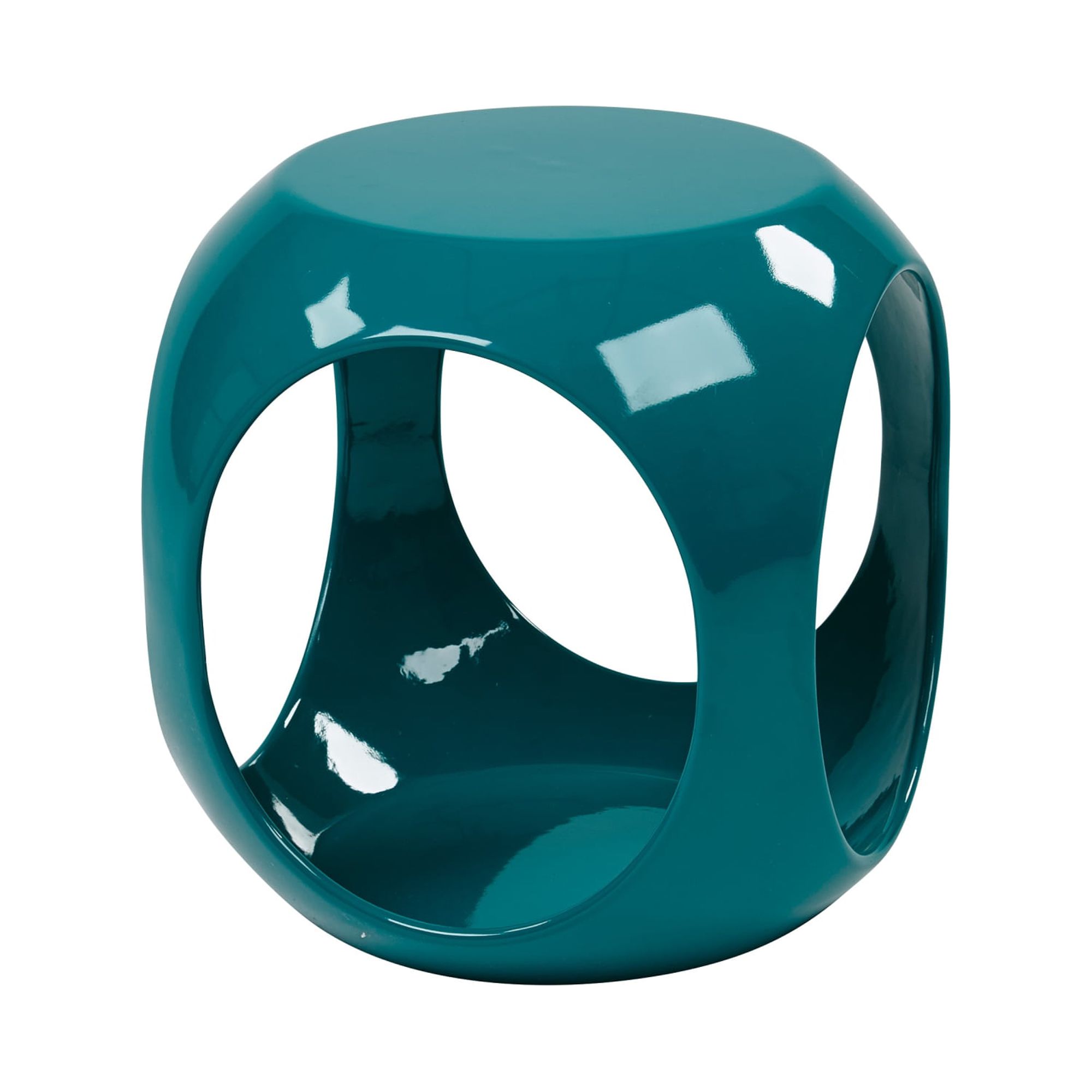 Ave Six Slick Table, Accent, Round, High-Gloss Blue - Walmart.com