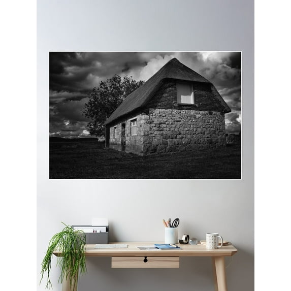 Avebury Barn Poster Wall Art, Modern Wall Decor For Living Room Bedroom ...