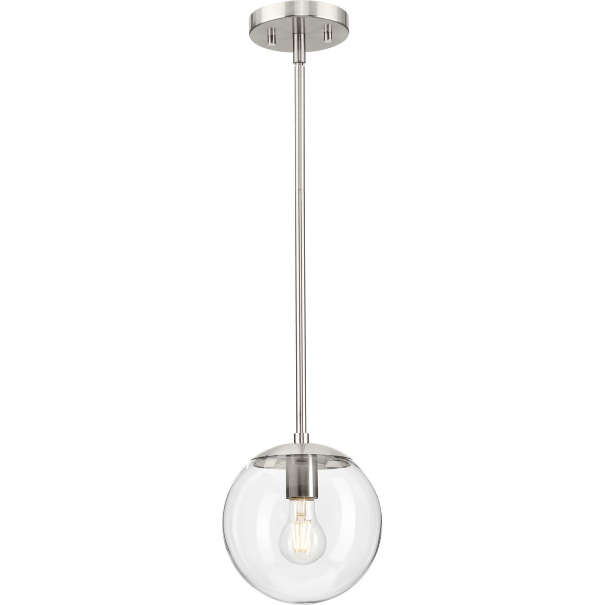 LOHAS 3-Light Brushed Nickel Pendant Lighting,Modern Kitchen Island ...