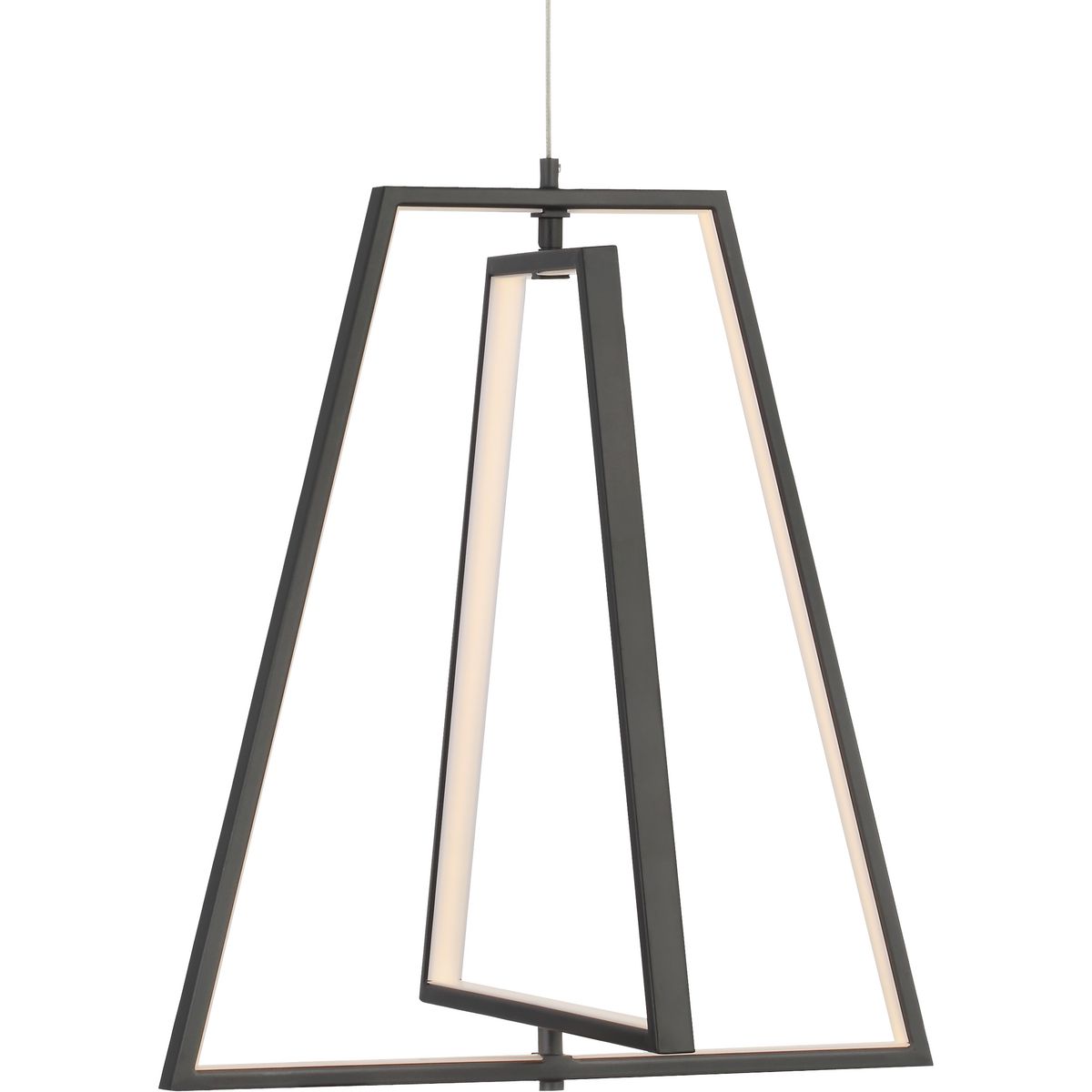 Inverse LED Collection Modern Matte Black Pendant - Walmart.com